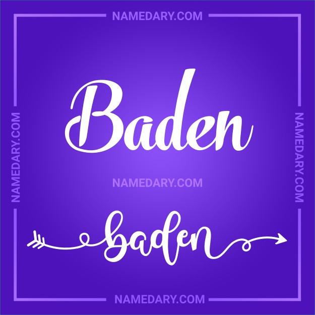 Baden: Meaning, Origin, Traits & More | Namedary