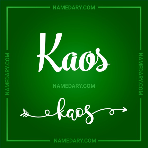 Kaos: Meaning, Origin, Traits & More | Namedary