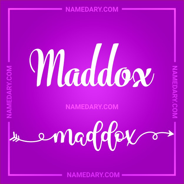 Maddox: Meaning, Origin, Traits & More | Namedary