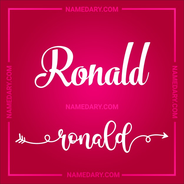 Ronald: Meaning, Origin, Traits & More | Namedary